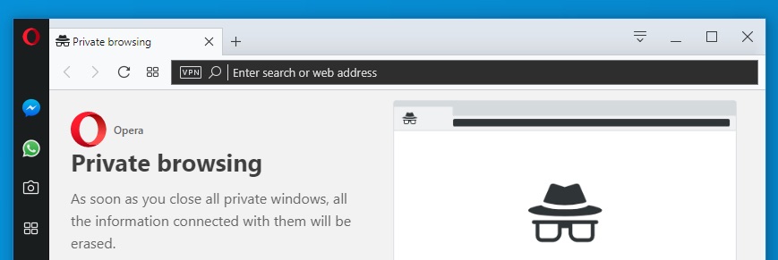 Sicherheit und Privatsphäre - Opera Help