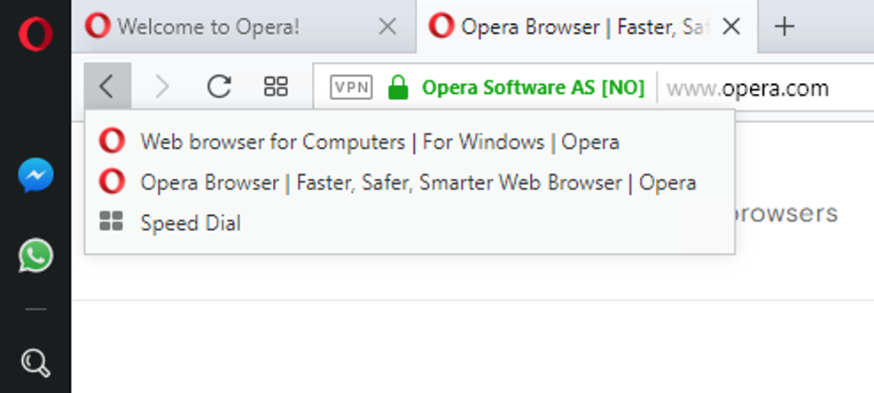 Browser window - Opera Help