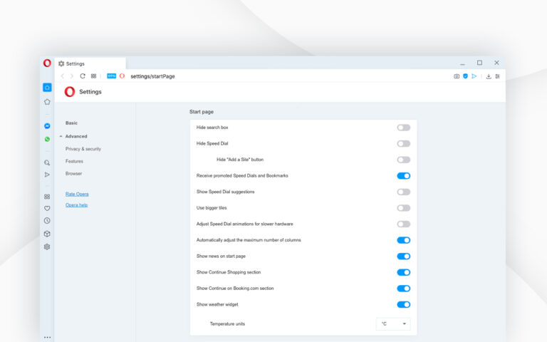 Customization - Opera Help