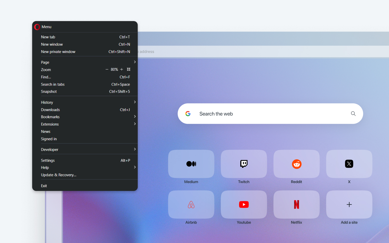 Browser window - Opera Help