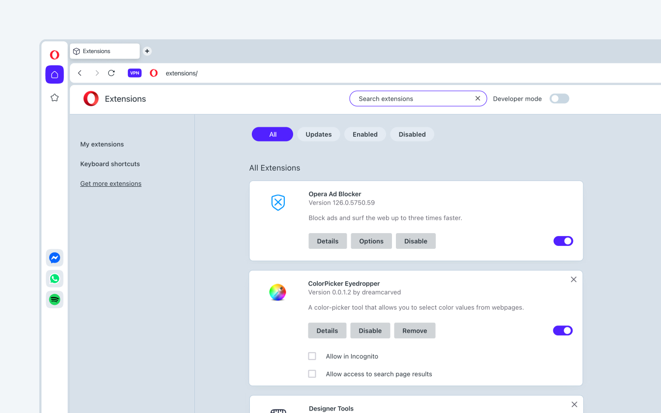Customization - Opera Help