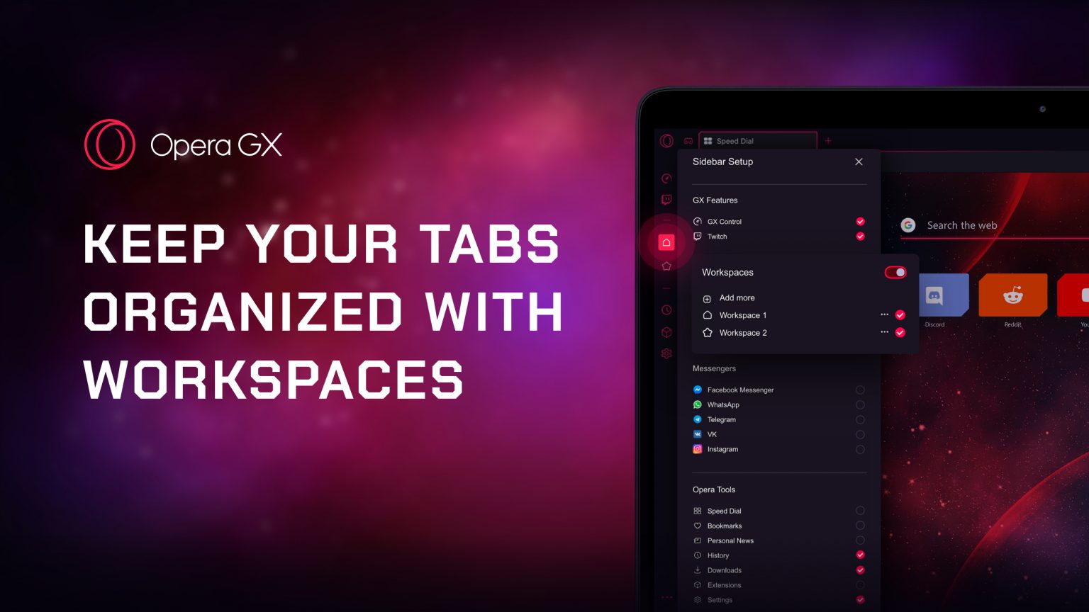 World’s first gaming browser Opera GX gets built-in Instagram support ...