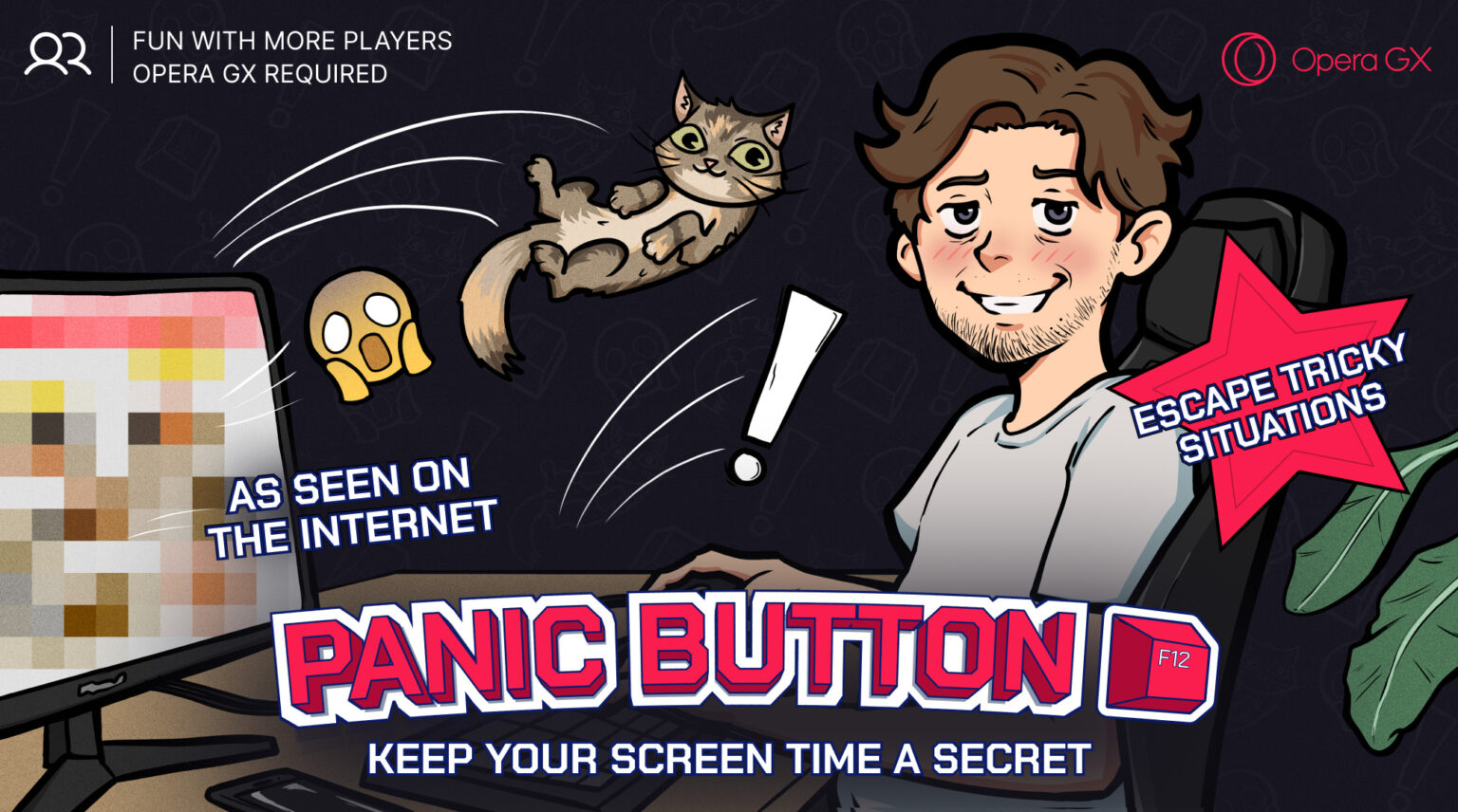 Protect your screen from prying eyes with Panic Button from Opera GX ...