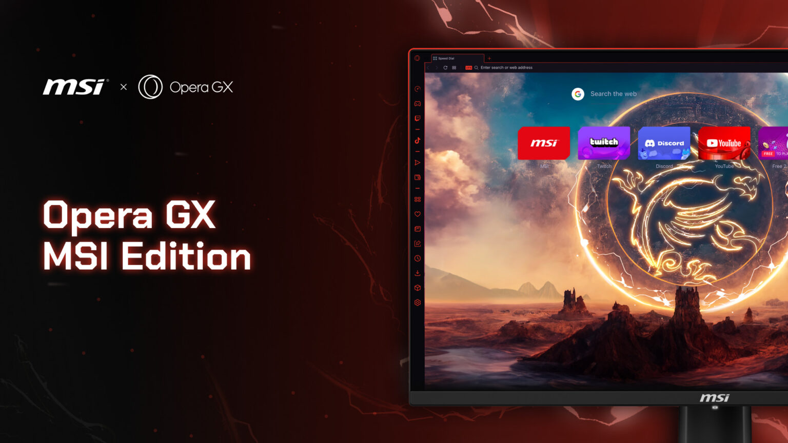 Opera GX and MSI collaborate to bring gamers a GX MSI Edition of the ...