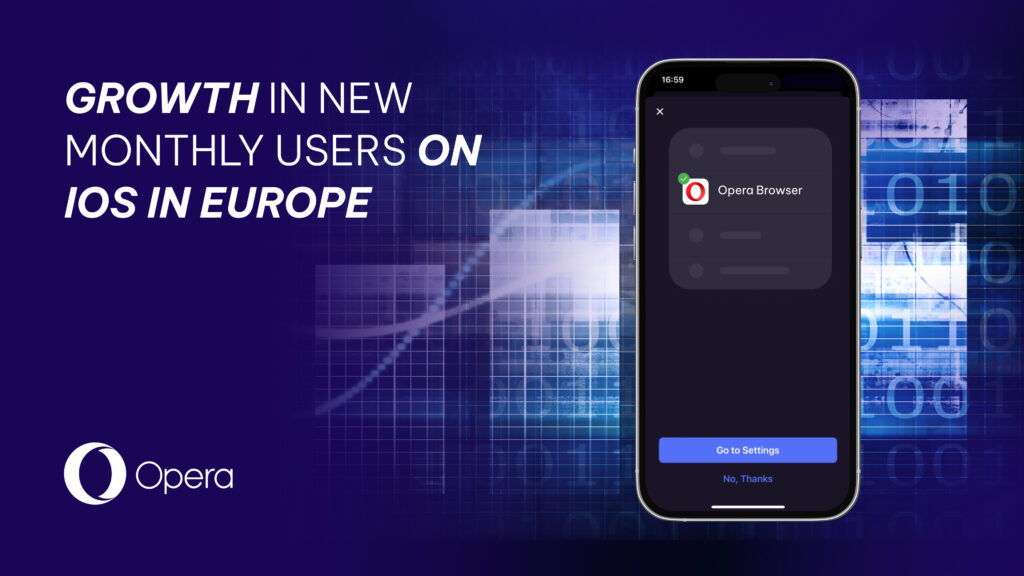 Opera posts 63% growth in new monthly users on iOS in Europe a month ...